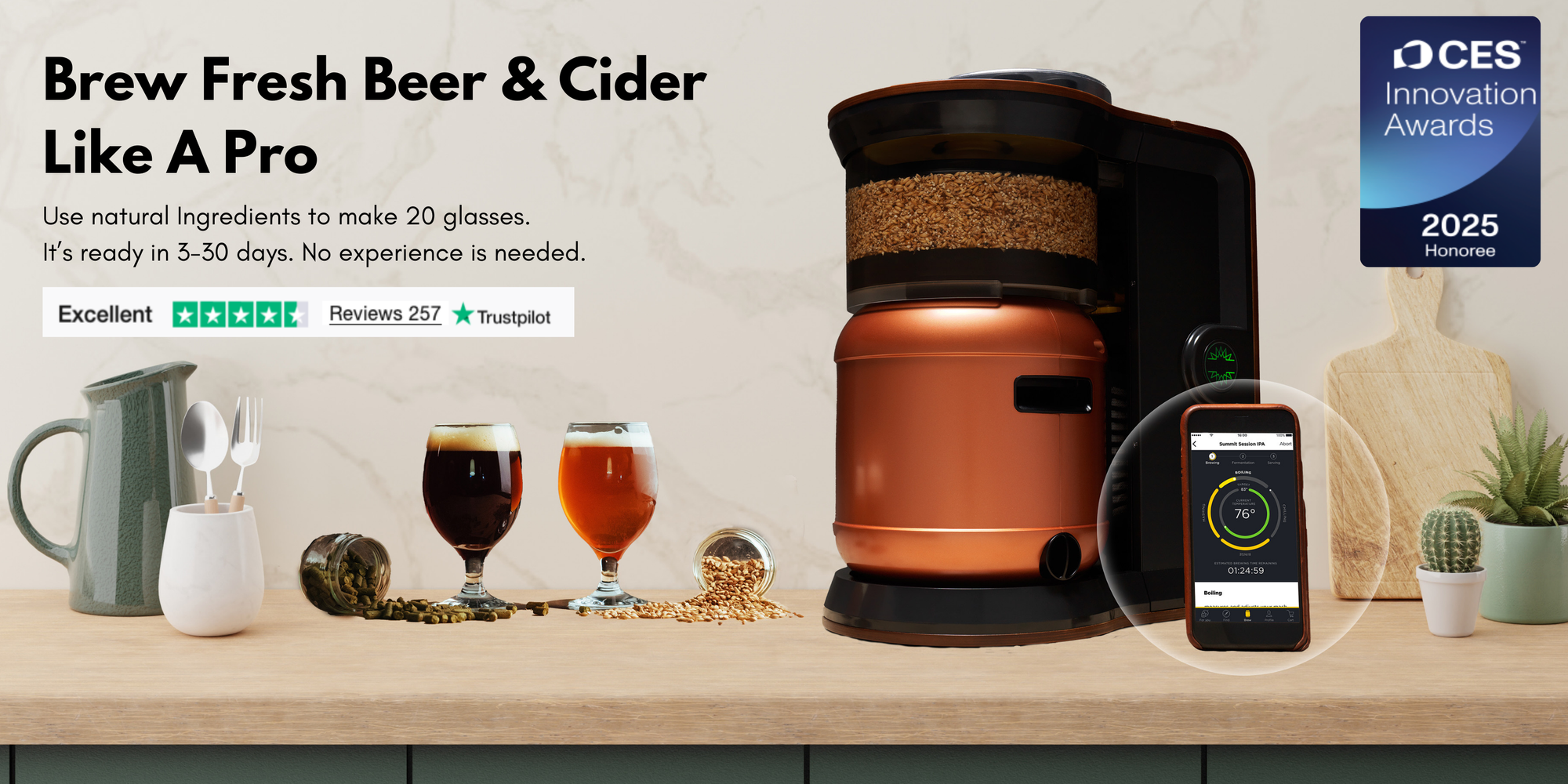 Made for Master Brewers. Brewing Made Easy: Beer, Kombucha & Cider